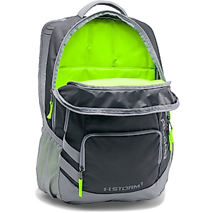 Under Armour Storm Hustle II Backpack, Red (600)/Silver, One Size Fits All