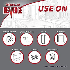 Revenge Spider & Ground Bee Killer for Indoors and Outdoors, 10 oz Ready-to-Use Dust Treatment Repels Ants, Bees, Roaches, Spiders and More