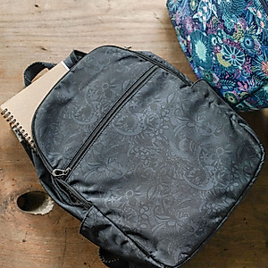 Sakroots womens Eco-twill Sakroots Larchmont Backpack in Eco Twill, Black Spirit Desert, One Size US