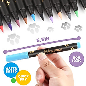 Dog Nail Polish Pen, 14 Colors Pet Nail Polish Set to DIY Beautiful Dog Nails Ideas, Creative Dog Accessories Nail Polish Pens Quick Dry & Easy to Use (A)