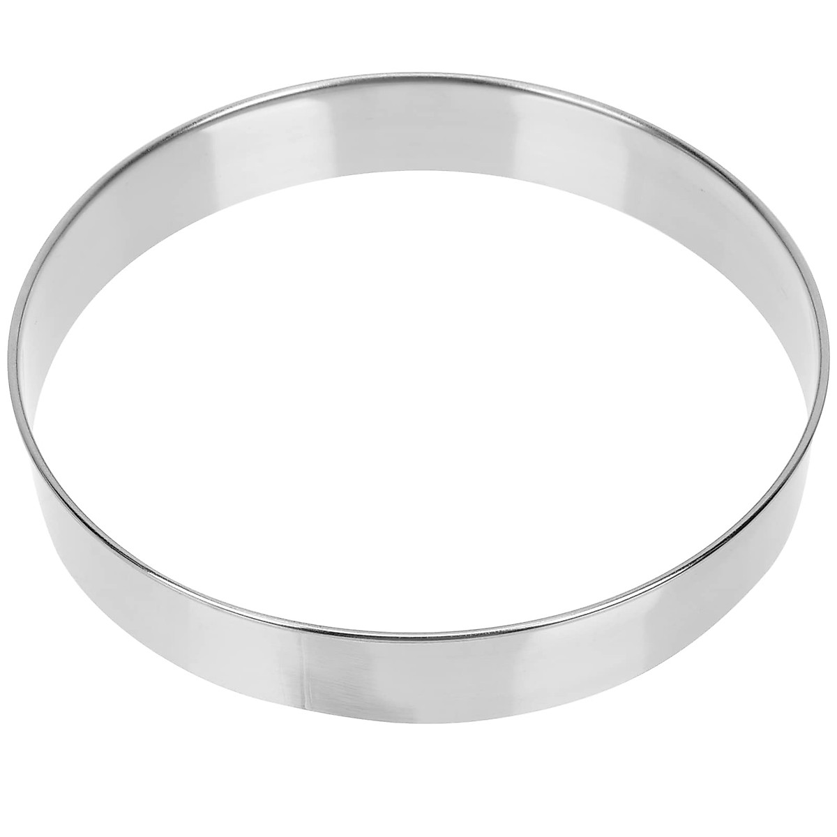 YARDWE Stainless Steel Pizza Rings, 10 inch Round Pastry Cake Rings Molds, Egg Pancake Rings for Cooking Baking Cooking Rings Pie Cutter Round Cookie Cutters