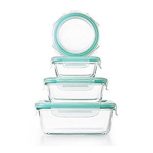 OXO Good Grips Smart Seal , 12 Piece Glass Container Set,Clear