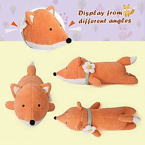 Fox Plush Toy, 26" Real Cute Stuffed Plushie Pillow Doll, Soft Fluffy Red Foxy Hugging Cushion Decor, Present for Kids and Adults