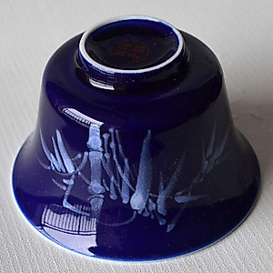 Gaiwan 5oz/150ml Blue White Porcelain teacup Sancai Tea Cup Set beauty pattern Lid(pure leaf)