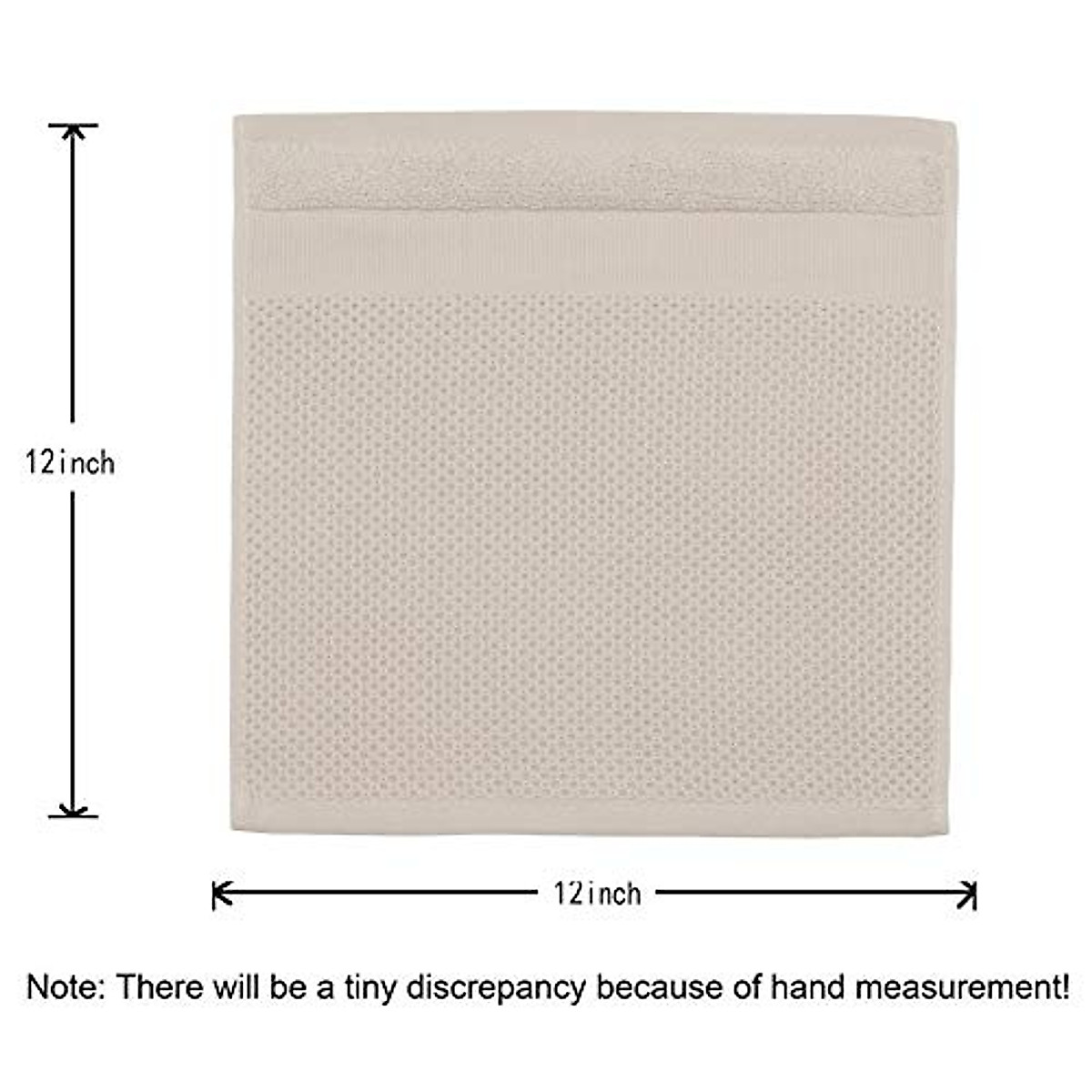 Mia'sDream Cotton Dish Cloths Dish Rags Waffle Weave Kitchen Towel, Soft and Absorbent Dish Towels Hand Towels for Kitchen, 12inchx12inch 6 Pack (Khaki)