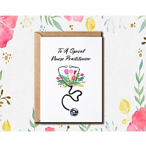NSLDesigns To A Special Nurse Practitioner Card - Nurse Practitioner Card - Cute Gratitude Card - Nurse Practitioner Greeting Card
