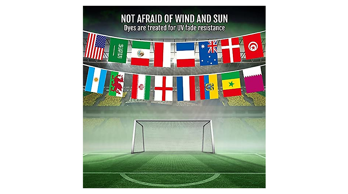 International Flags Banner for Events - 100 Country Flags