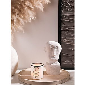 RM ROOMERS 11in Round Wood Tray, Round Coffee Table Tray for Home Decor, Decorative Trays for Coffee Tables, Natural Wood Tray for Kitchen Counter Bathroom Farmhouse