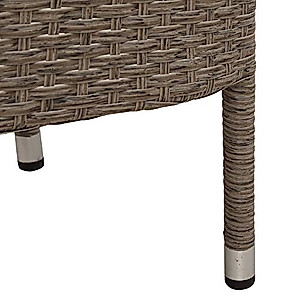 Harper & Bright Designs 7 Piece Patio Furniture Dining Set Outdoor Garden Wicker Rattan Dining Table Chairs Conversation Set (Beige-Brown)