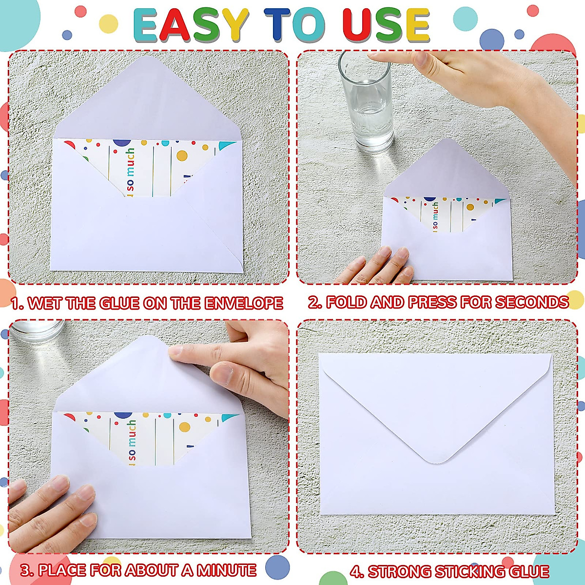 Sherr 200 Pcs Kids Thank You Card with Envelopes Fill in the Blank Rainbow Thank You Notes Birthday Postcard Colorful Dot Cardstock Confetti Appreciation Greeting Gift for Boy Girl Graduation