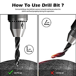 Werkzeug Countersink Drill Bits Set- 7Pcs Counter Sink Bit for Wood High Speed Steel, Woodworking Carpentry Reamer With 1 Free Hex Key Wrench