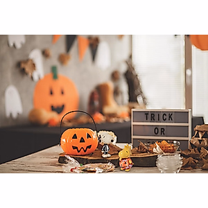 Enesco Peanuts by Jim Shore Halloween Collection Snoopy Dressed as a Skeleton Miniature Figurine- Resin Hand Crafted Painted Collectible Peanuts Snoopy Mini Figurines Home Decor Statue, 3.25 Inch