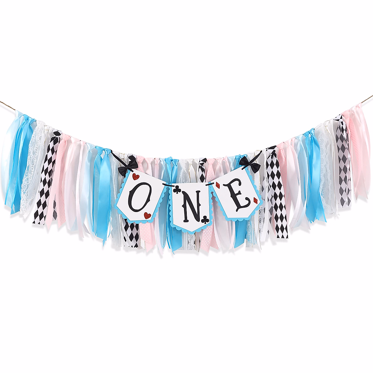 Alice in Wonderland Highchair Banner for 1st Birthday Alice in Wonderland Birthday Party Decorations, 1st Birthday Girl Decoration, Highchair Banner 1st Birthday Girl, Birthday Photography
