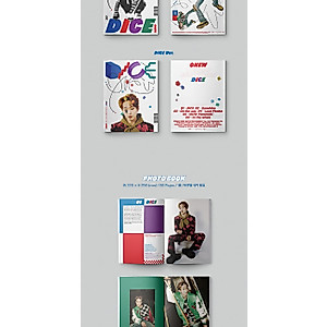 Shinee ONEW DICE 2nd Mini Album PhotoBook 2 Version Set CD+1p Poster+80p PhotoBook+1ea Sticker+1p Special PhotoCard+1p PhotoCard+Tracking Sealed