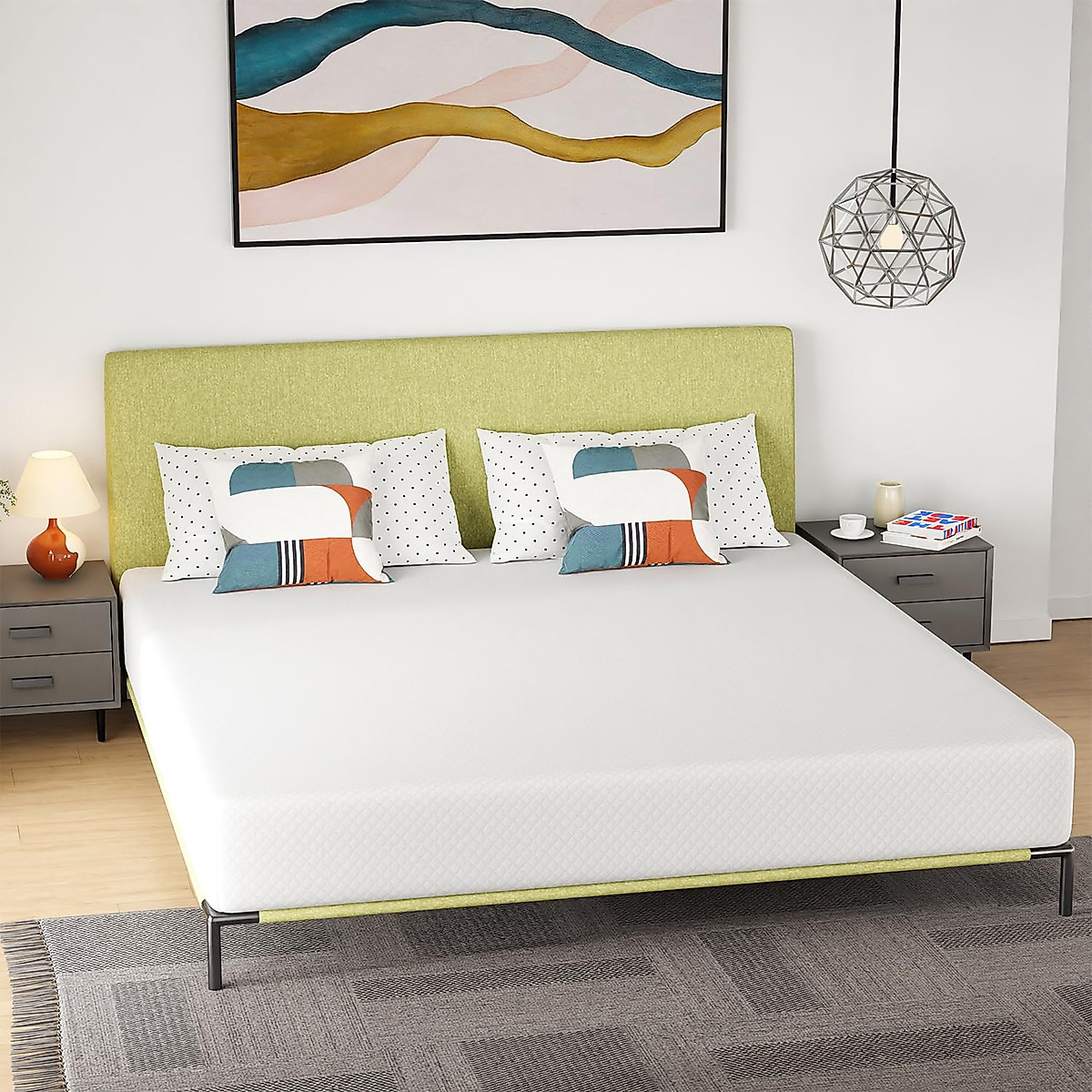 PayLessHere 10 Inch King Gel Memory Foam Mattress Fiberglass Free/CertiPUR-US Certified/Bed-in-a-Box/Cool Sleep & Comfy Support