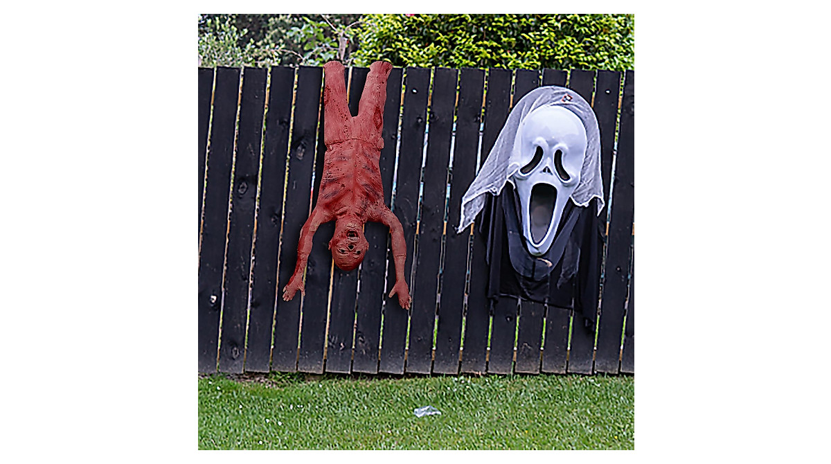 Halloween Bloody Corpse Prop - Realistic 4.6ft Dead Body for Scary Decor