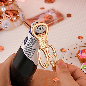 24 boxes of rose gold themed 60th birthday bottle openers favored for 60th golden wedding party gifts 60th birthday party souvenirs or party decorations (60th)