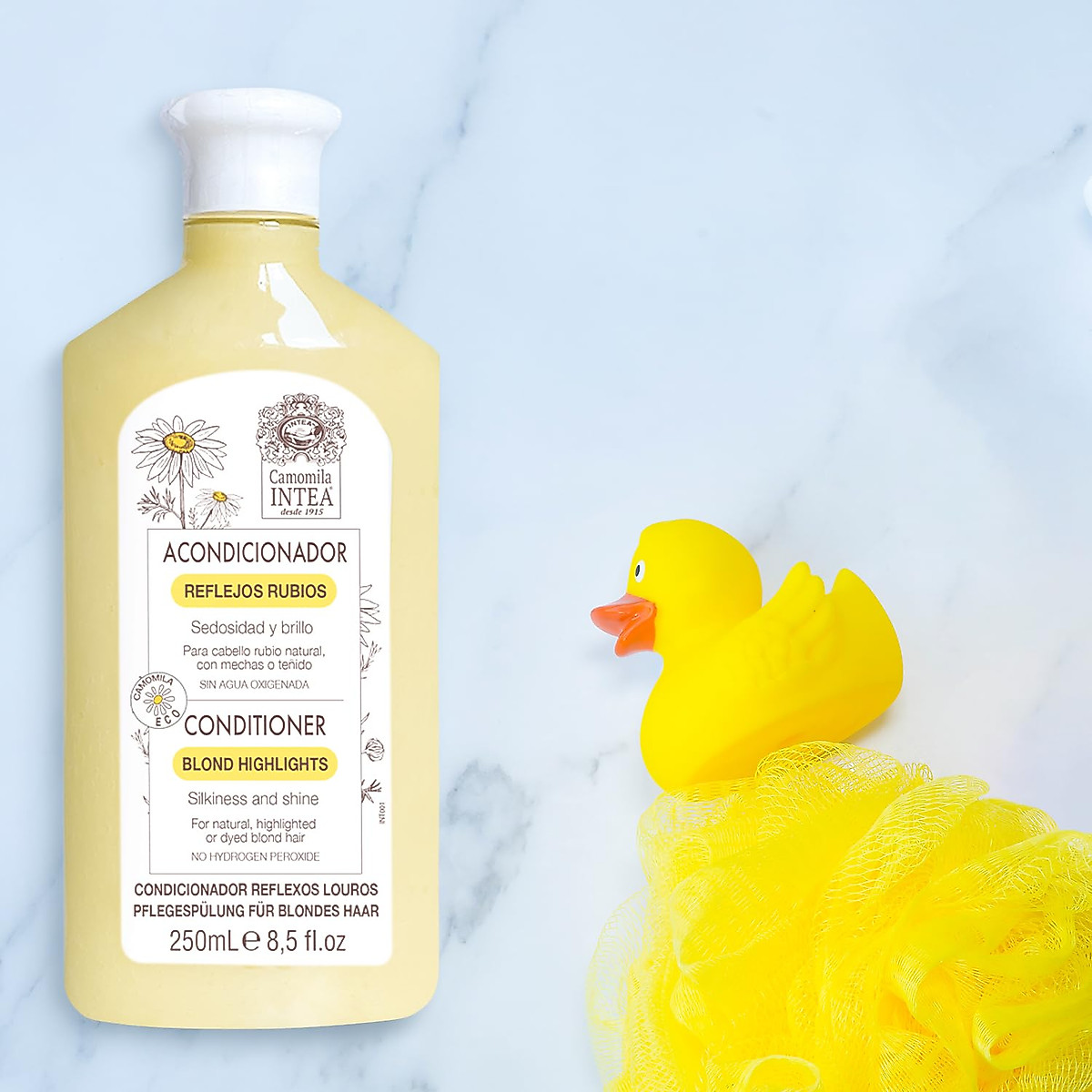 Camomila Intea Kids 3-In-1 Hair Lightener Kit - Blonder Lightening Set with Chamomile Extract - Lotion, Shampoo and Conditioner