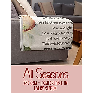 InnoBeta Grandma Throw Blanket - Grandma Gifts from Grandchildren- Flannel Blankets Gift for Grandma on Mother's Day, Christmas, Birthday, or Thanksgiving - 50" x 65"