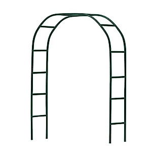 Newsmarts 7.9Ft Metal Garden Arch Army Green Garden Arbor for Climbing Plant Outdoor Wedding Party