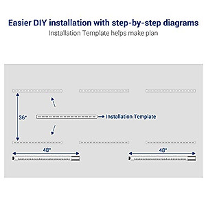 FLEXIMOUNTS Adjustable Garage Storage Organization Systerm,Heavy Duty Metal 3x8 Overhead Garage Ceiling Storage Racks,600lbs Weight Capacity,Black