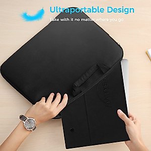 HAMTYSAN Portable Monitor, 15.6'' FHD 1080P Portable Laptop Monitor USB C HDMI Second External Monitor for Laptop, Desktop, Tablet, Phones, PS4/5, Xbox, Switch, Dual Speaker with Protective Case