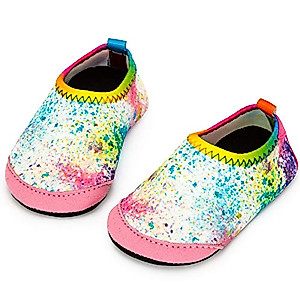 Apolter Baby Boys and Girls Swim Water Shoes Barefoot Aqua Socks Non-Slip for Beach Pool Toddler Kids