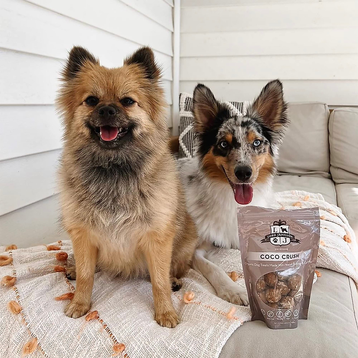 Lord Jameson Coco Crush Organic Dog Treats, Organic Dog Treats Made with Peanut Butter and Coconut, 6 oz. Bag