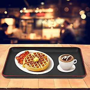 Serving Tray Rectangular Plastic Tray Japanese Style Food Serving Tray for Restaurant Home Hotel(30 x 20cm)