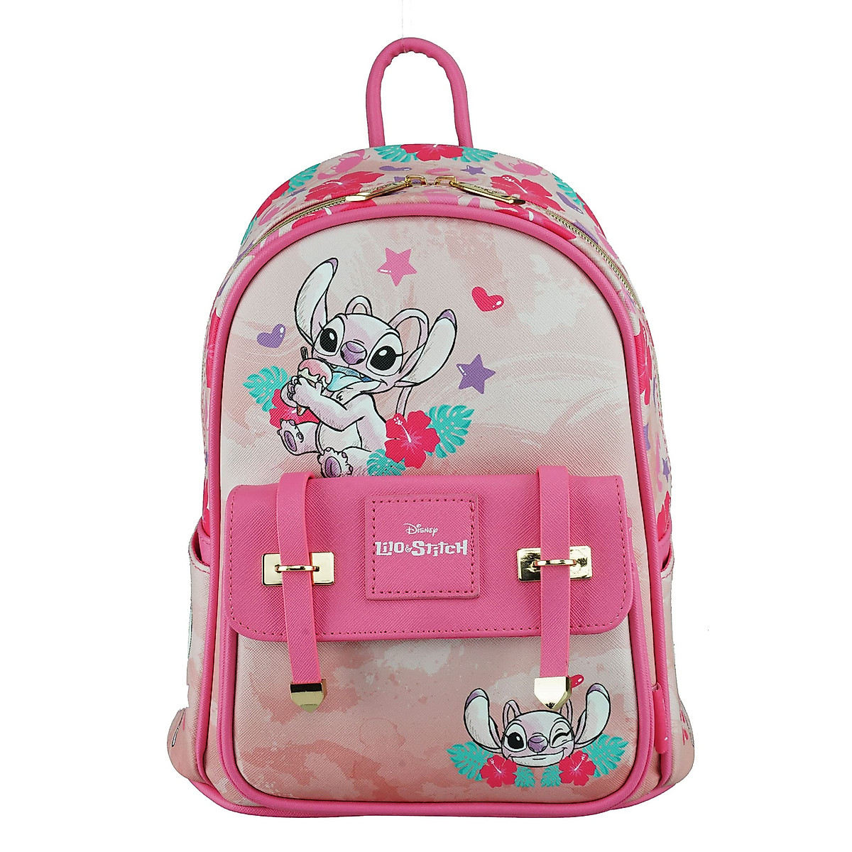 Disney Lilo and Stitch - Angel Wondapop 11 Inch Vegan Leather Mini Backpack