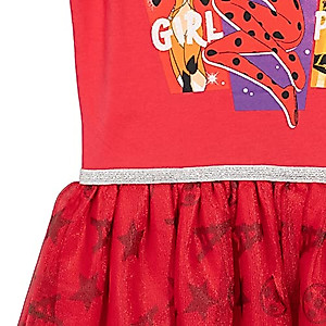 Miraculous Ladybug Rena Rouge Big Girls Tulle Dress Red 10-12