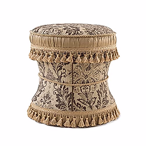 Jennifer Taylor Home Leona Decorative Ottoman, Brown