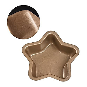 ifundom 3 pcs Baking Tool Steel Loaf Pan star nonstick bakeware carbon steel baking pan Muffin Pans pizza pan Non-Stick Baking Pan baking mold pan Toast circle stencil cake oven