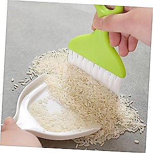 ORFOFE 2 Sets Desktop Cleaner Dustpan and Brush Mini Hand Broom Hand Sweeping Brush Keyboard Broom Dustpan Small Hand Broom Hand Whisk Broom Mini Dusting Broom Dust Broom Cleaning Dustpan