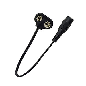 9v Battery Eliminator Snap Connector Conversion Adapter to 5.5mm Female DC Barrel Jack Connection Only - Replace 9-Volt Batteries Forever!
