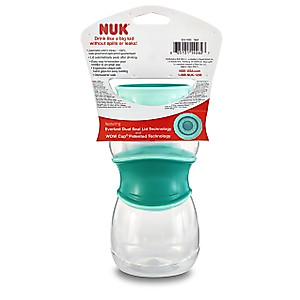 NUK Everlast 360 Sippy Cup, Green, 10oz 1pk