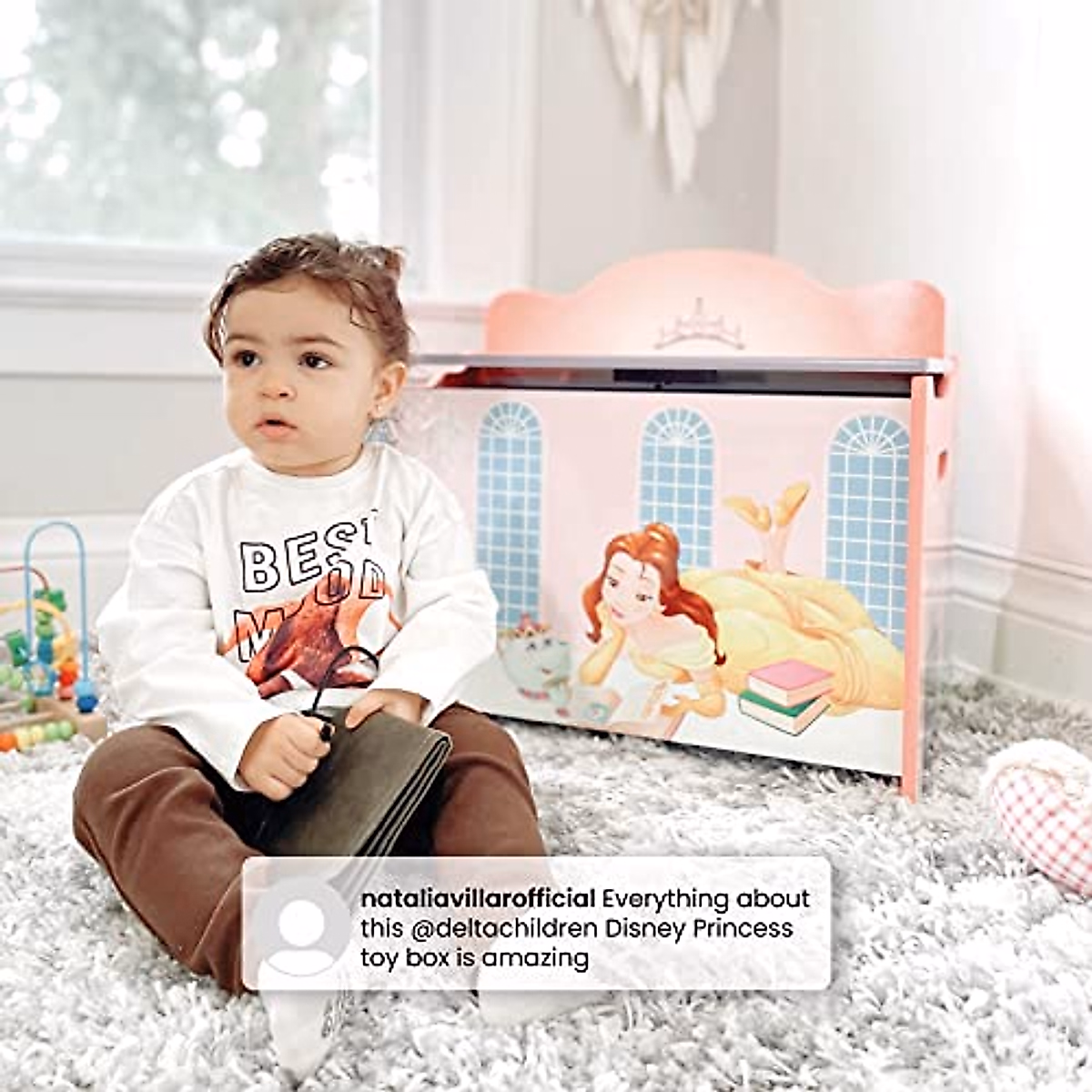 Delta Children Deluxe Toy Box, Disney Princess