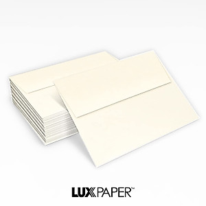 LUXPaper A2 Invitation Envelopes | Peel & Press | 4 3/8" x 5 3/4" | Champagne Metallic | 80lb. Text | 50 Qty