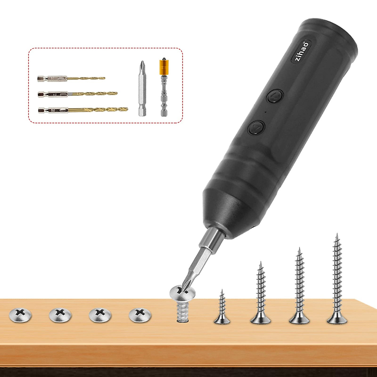 Cordless Electric Screwdriver Mini Home Screwdriver With Work Light USB C Rechargeable For DIY Household Screwdriver Kit Cordless Electric Screwdriver Usb Rechargeable Small Automatic