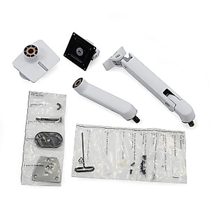 Ergotron – HX HD Premium Heavy Duty Gaming Monitor Arm, Single Monitor Desk Mount – for 1000R Curved Ultrawide Monitors Up to 49 Inches, 28 to 42 lbs, VESA 75x75mm or 100x100mm – HD Pivot, White