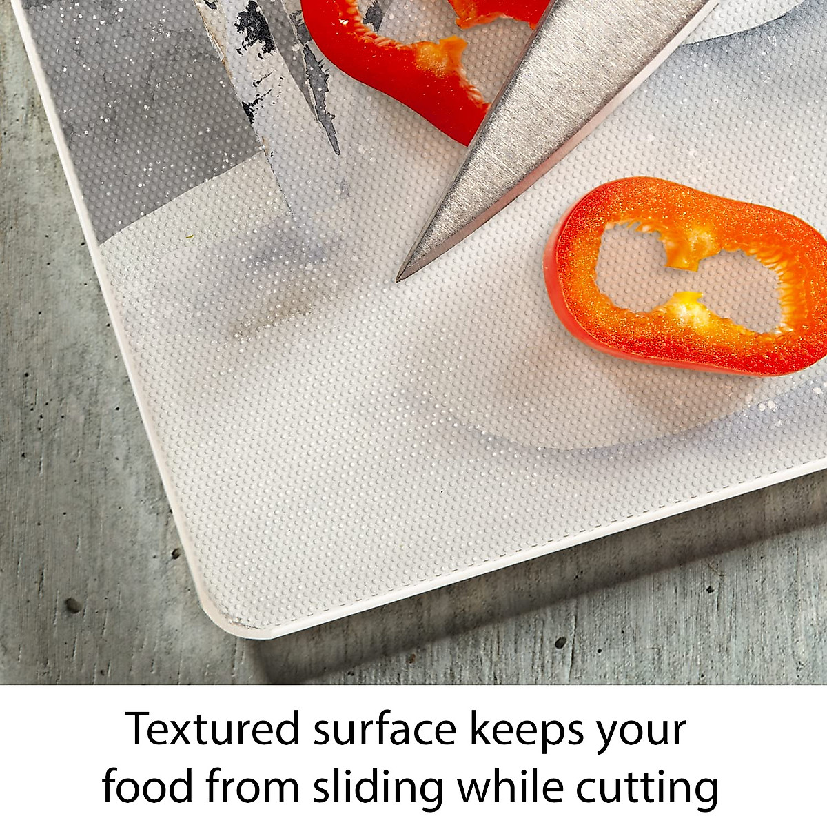 CounterArt Snow Day 3mm Heat Tolerant Tempered Glass Cutting Board 10” x 8” Manufactured in the USA Dishwasher Safe