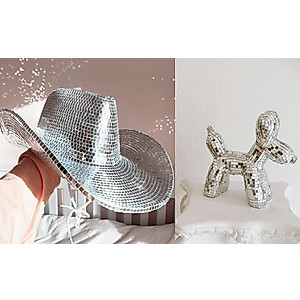 REDODECO 2400pcs Real Glass Silver Mirrors Mosaic Tiles Sticker for Craft Square Glass Tiles Self Adhesive,5mm by 5mm