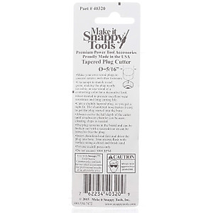 Make it Snappy Tools 5/16" Tapered Plug Cutter