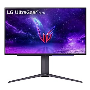 LG 27" Ultragear™ OLED QHD Gaming Monitor with 240Hz .03ms GtG & nVIDIA® G-SYNC® Compatible (Renewed), Black