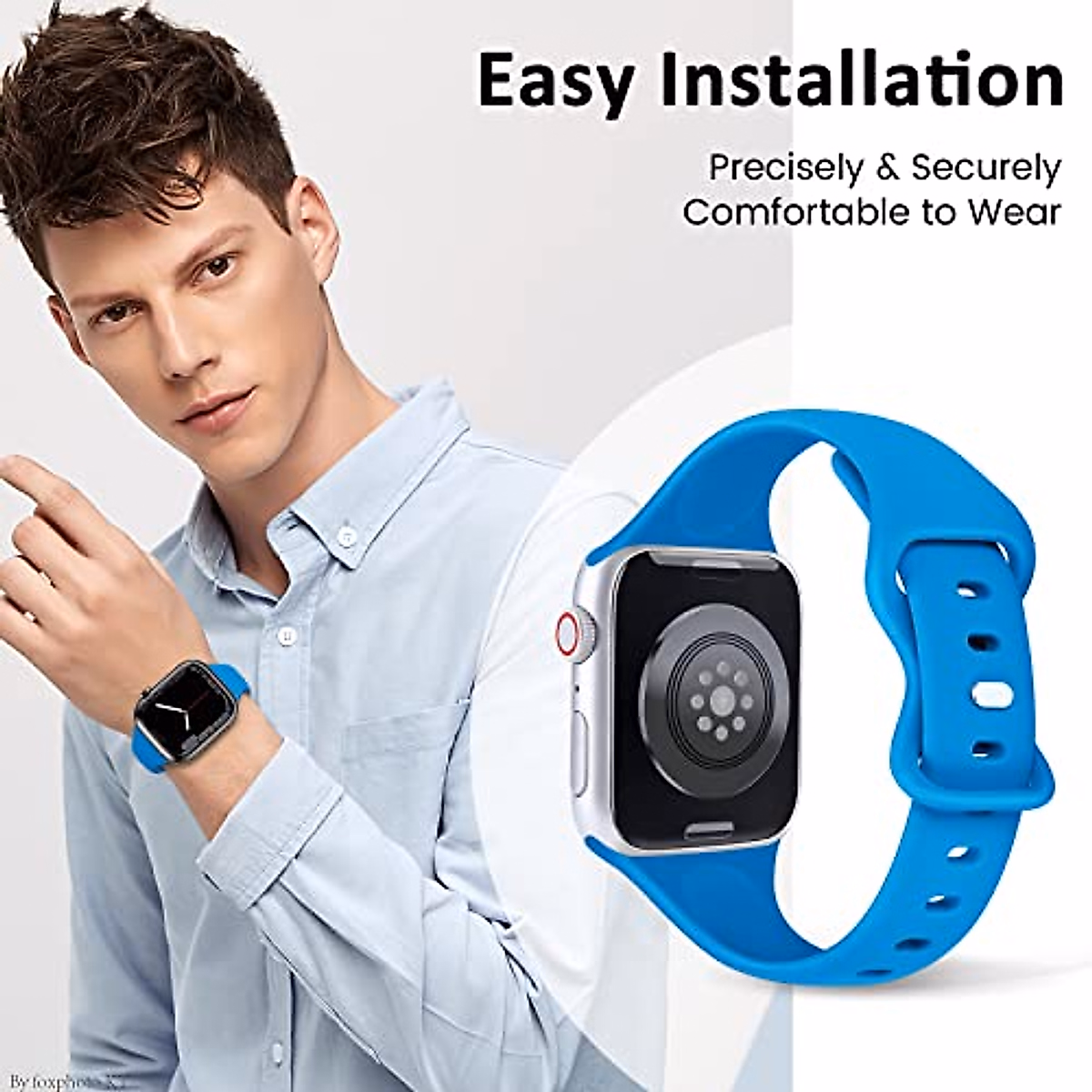 AIRPROCE 6 Pack Bands Compatible with Apple Watch Slim Skinny Thin Band 38mm 40mm 41mm 42mm 44mm 45mm 49mm, Soft Silicone Sport Wristbands Replacement Strap for iWatch Ultra SE Series 8 7 6 5 4 3 2 1 Sport Edition for Women Men (38/40/41mm,A-Bright Orange