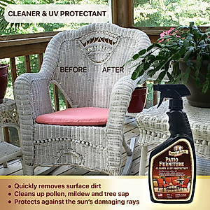 PARKER & BAILEY Patio Furniture Cleaner - Outdoor Furniture Cleaner UV Protectant Outdoor Patio Cleaner Spray Clean Outdoor Cushions Fabric Cleaner for Furniture Upholstery Stain Remover