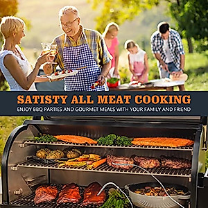 Replacement Waterproof Meat Probe 2pc Compatible with Traeger BBQ Grills, 3.5 mm Plug Meat BBQ Digital Thermostat Probes,Set of 2