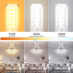 G9 LED Bulb 4W (40W Halogen Equivalent Bulbs) 8 Pack, No Flicker T4 G9 Bi Pin Base LED Llight Bulbs for Chandelier, 120V 420 Lumen, Non-dimmable Home Lighting (4000K Natural Daylight)