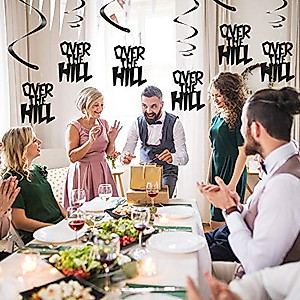 20 Pieces Over The Hill Party Supplies 50th 40th Over-The-Hill Birthday Party Decorations Hanging Swirls Foil Hanging Whirls Ceiling for Birthday Wedding Anniversary Graduation Party