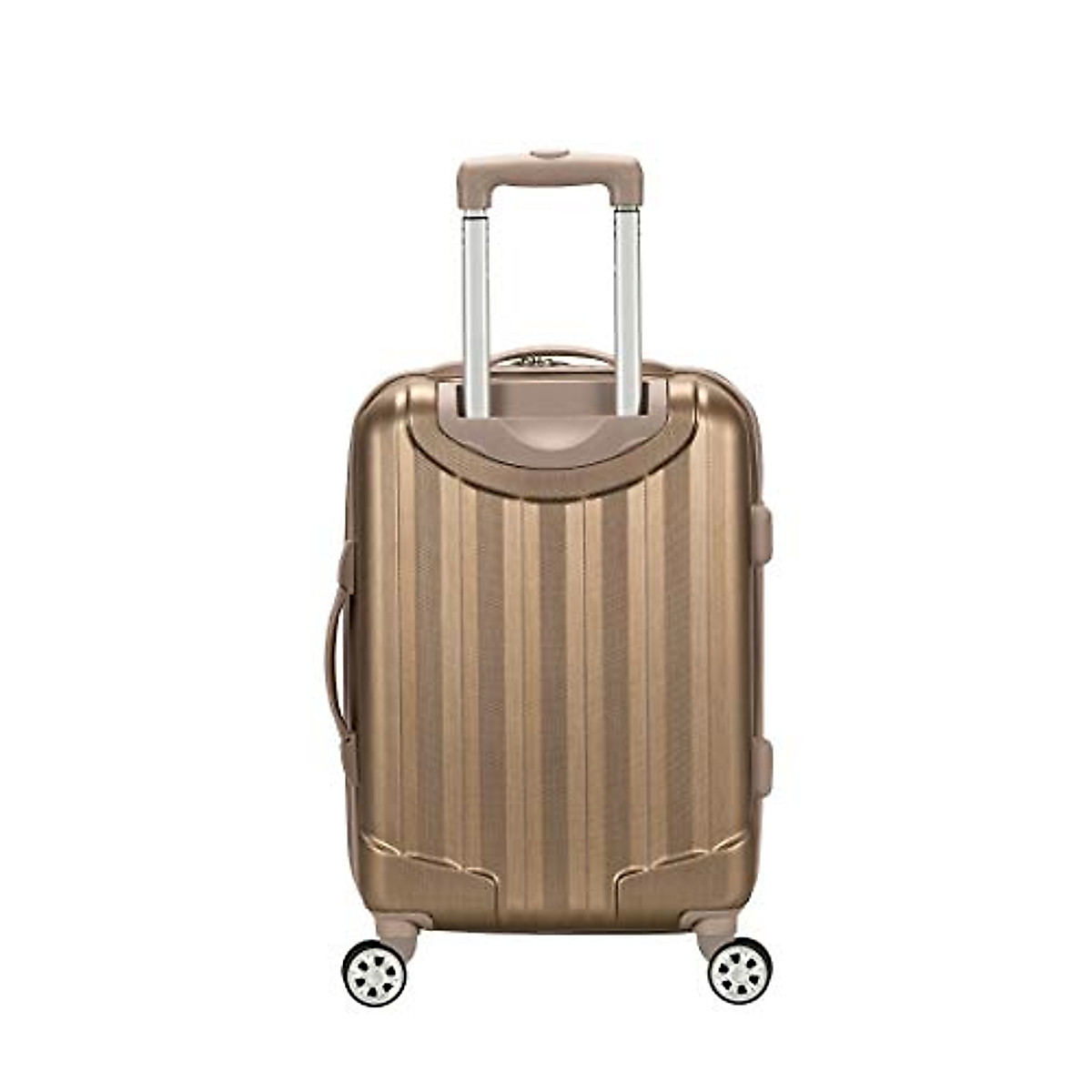 Rockland Santa Fe Hardside Spinner Wheel Luggage, Bronze, Carry-On 20-Inch